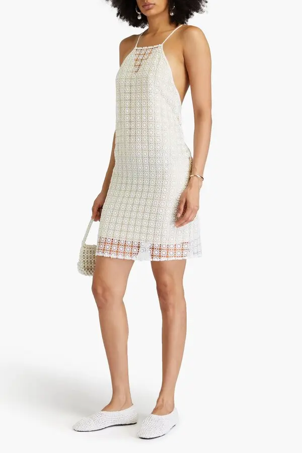 RÓHE Macramé Mini Dress