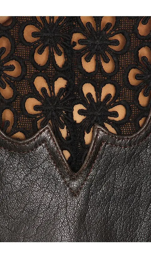 Understated Leather Mirage Micro Mini Dress In Black & Brown - 21% Off |  Editorialist