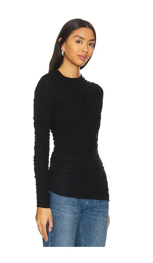 AGOLDE Tania Twist Tee - Black