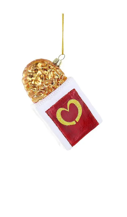 CODY FOSTER & CO Fast Food Hashbrowns Ornament In Metallic Gold - N,a