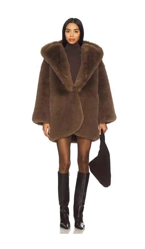 Giuseppe Di Morabito Faux Fur Coat - Camel