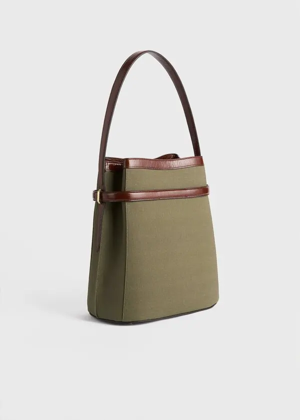TOTEME Belted Canvas Bucket Bag