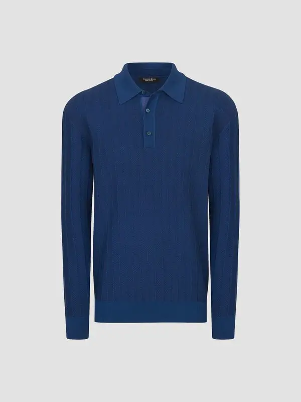 Stefano Ricci Three-button Polo Shirt - Navy