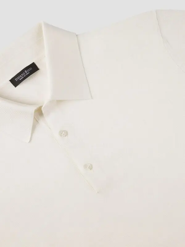 Stefano Ricci Silk Three-button Polo Shirt