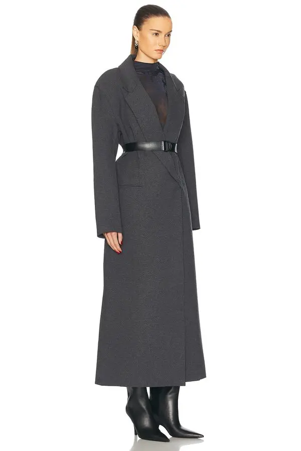 Norma Kamali Oversized Double Breasted Coat