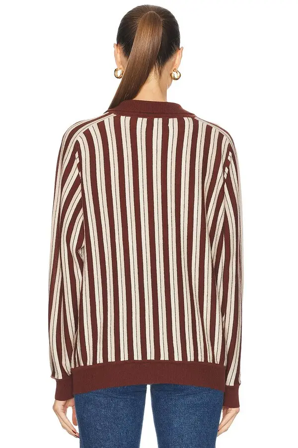 BODE Hogan Stripe Polo Sweater