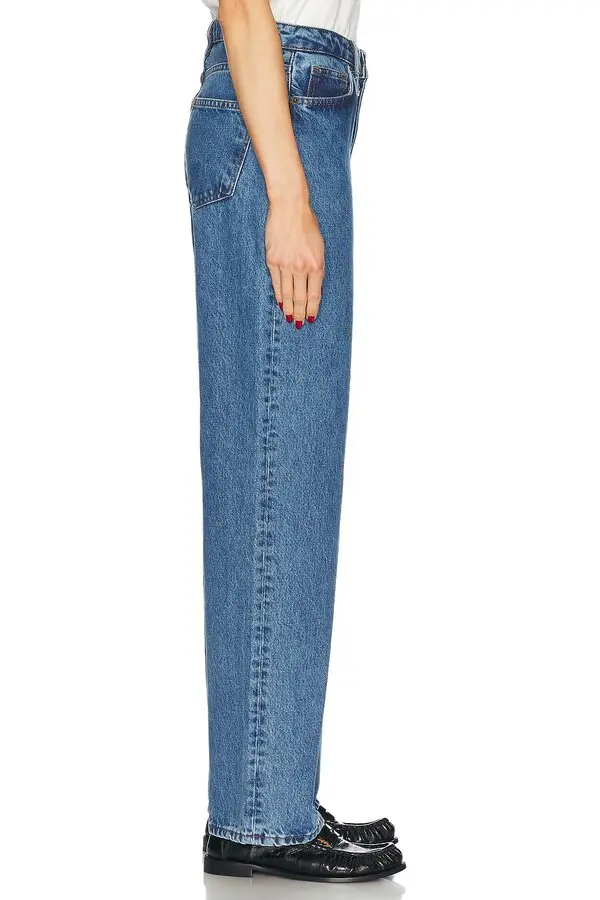 SKALL STUDIO Maddy 32 Straight Leg Jeans - Washed Mid Blue