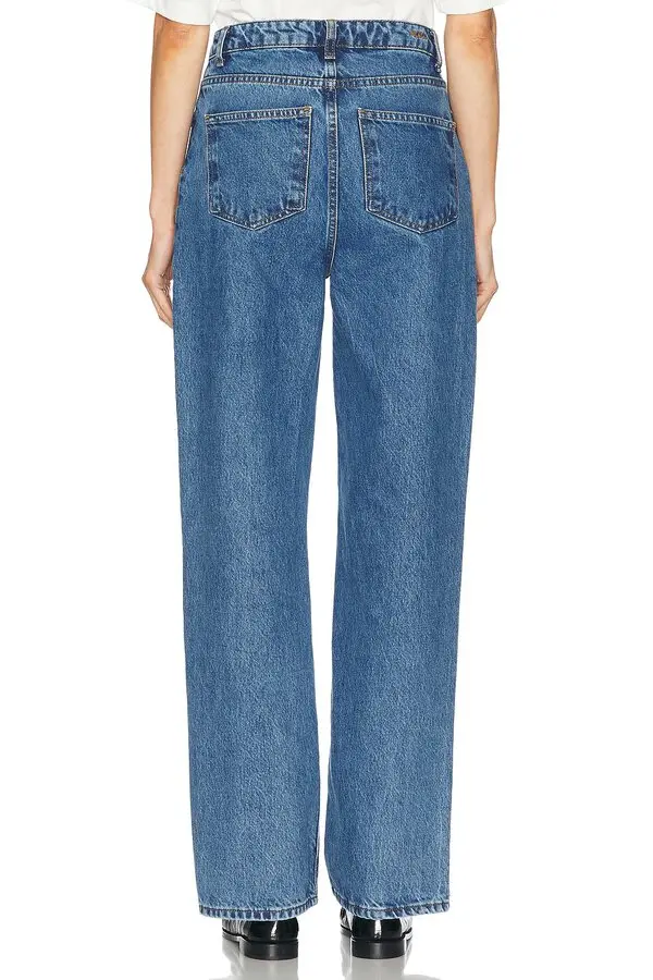 SKALL STUDIO Maddy 32 Straight Leg Jeans - Washed Mid Blue