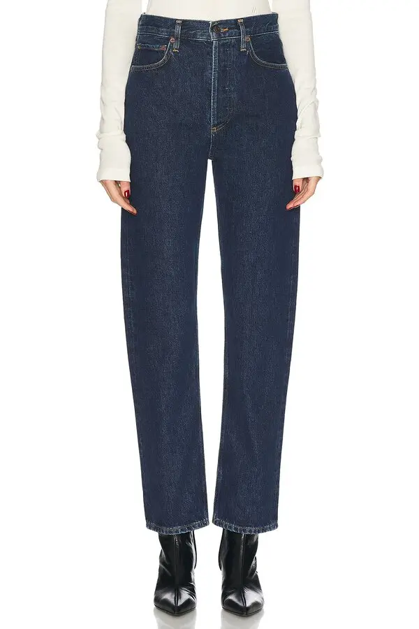 AGOLDE 90's Pinch Waist High Rise Straight Jeans - Pendulum