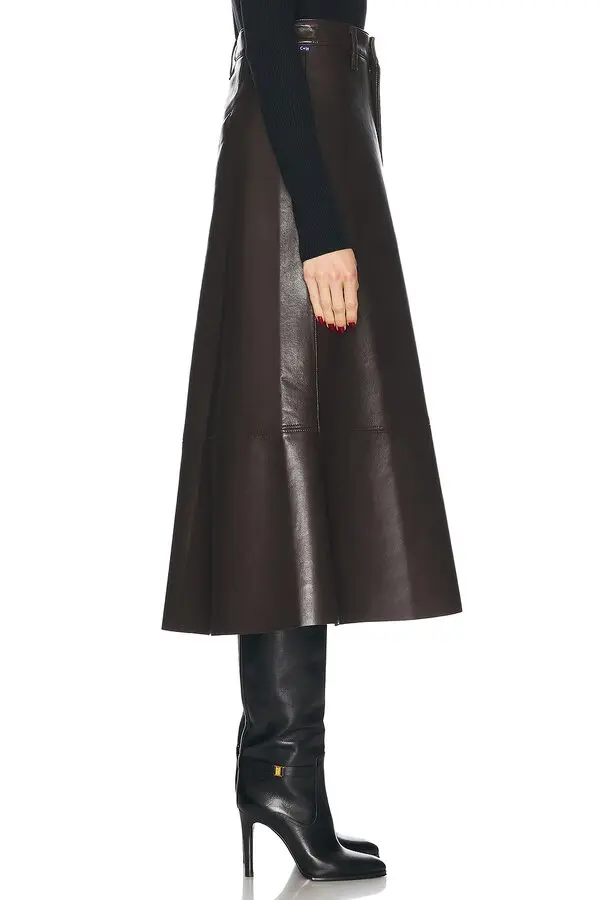 Citizens Of Humanity Cassia Midi Skirt - Chocolate