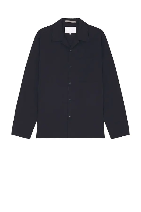 Norse Projects Carsten Solotex Twill Shirt In Navy
