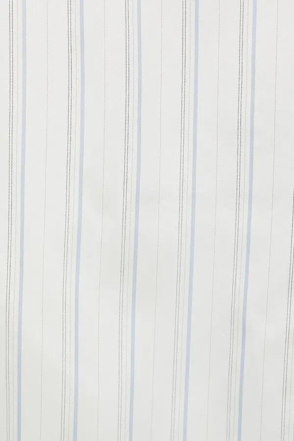 Comme Des Garçons Yarn Dyed Cupra Stripe Shirt In White