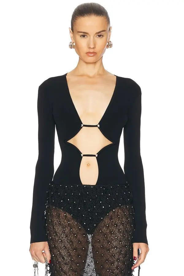 Christopher Esber Bracket Knit Bodysuit