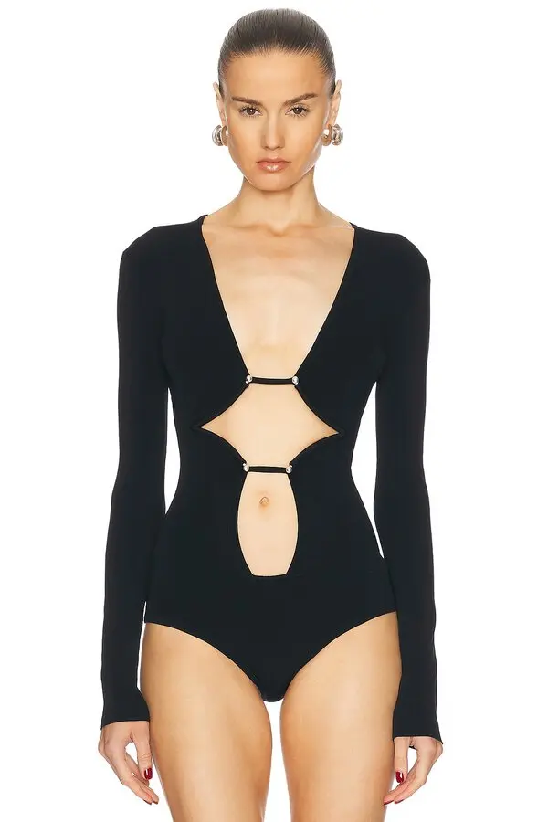 Christopher Esber Bracket Knit Bodysuit