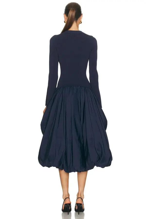 Simkhai Kenlie Long Sleeve Midi Dress - Midnight
