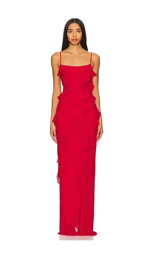 LOVERS AND FRIENDS Delora Gown - Red
