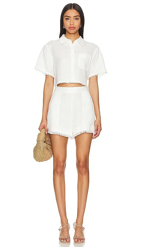 Simkhai Solange Cropped Shirt