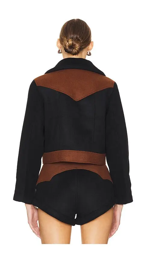 UNDERSTATED LEATHER Melton Jacket - Black