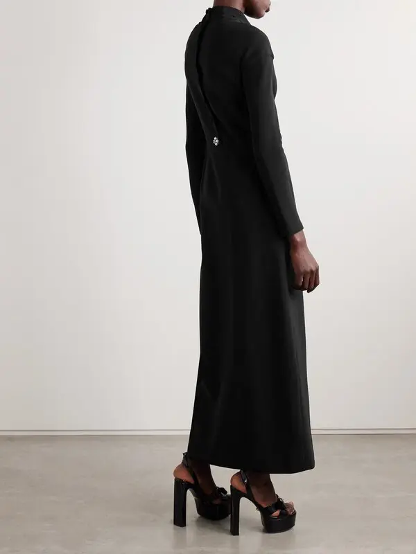 Versace Draped Crepe Gown