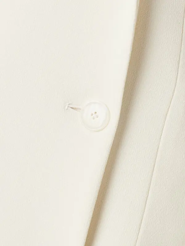 SERGIO HUDSON Double-breasted Wool-blend Crepe Coat