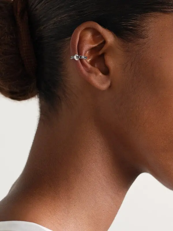 SPINELLI KILCOLLIN Sterling Diamond Ear Cuff - Black