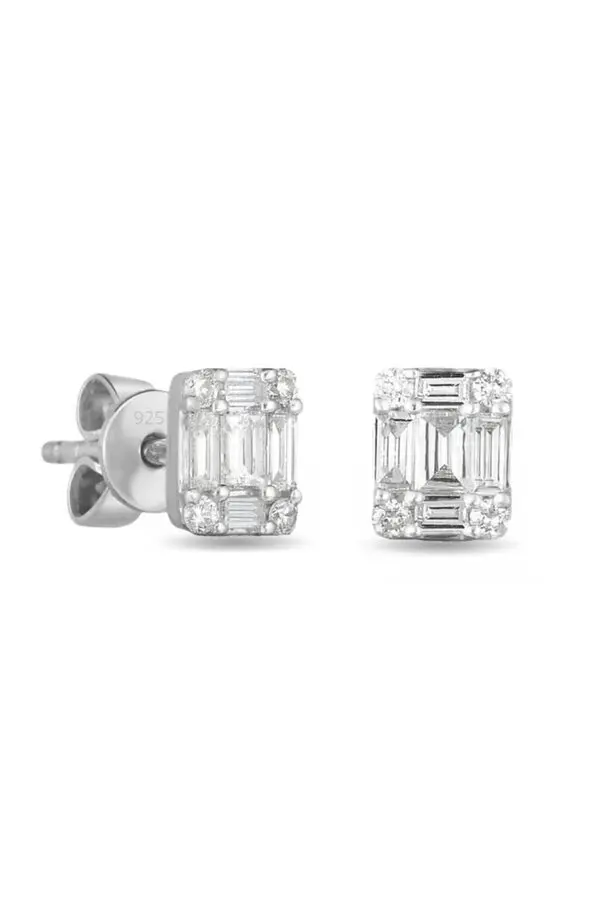 DONATELLO GIAN Sterling Crystal Stud Earrings
