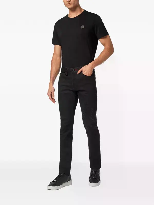 Philipp Plein Dragon-detail Slim Jeans