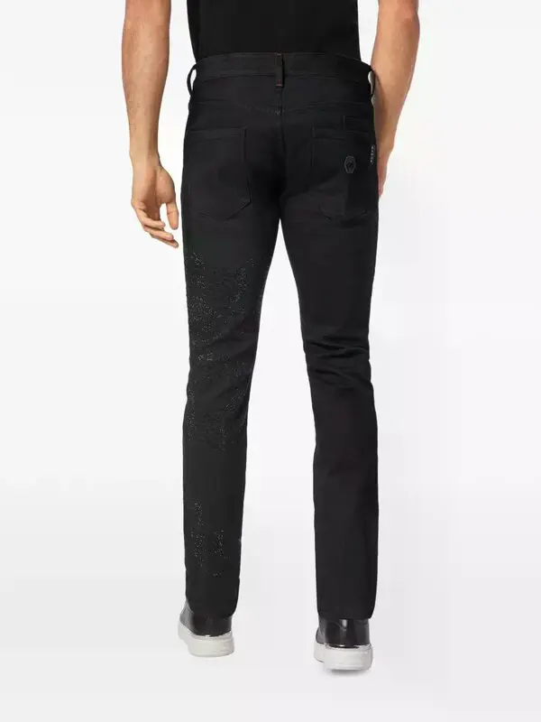 Philipp Plein Dragon-detail Slim Jeans