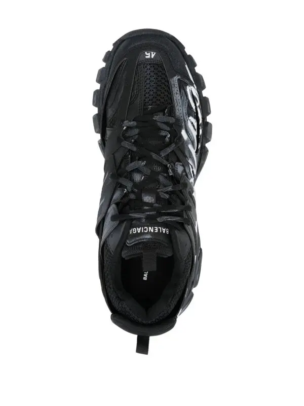 Balenciaga Track Signature Sneakers - Black