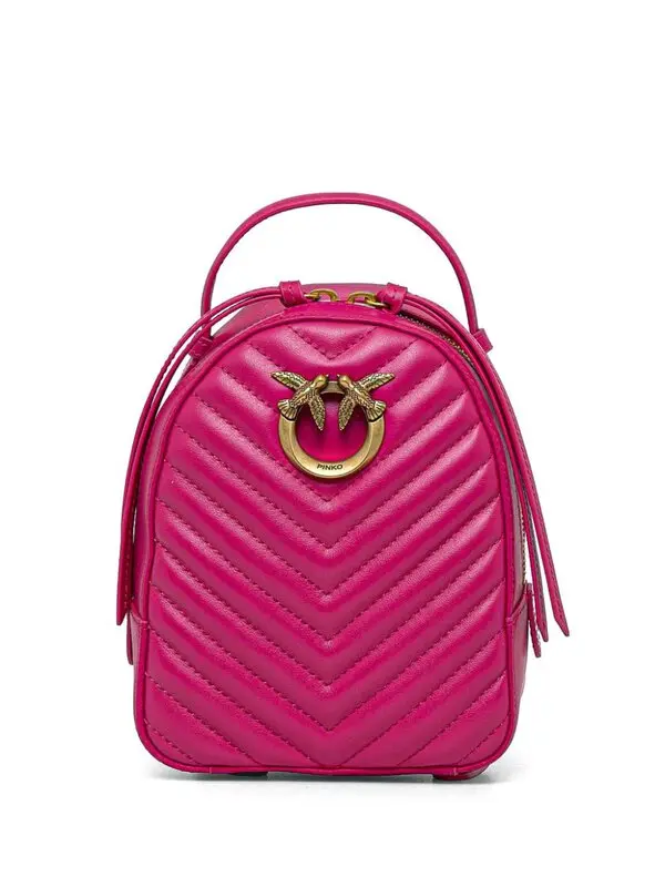 Pinko Leather Backpack - Pink | Editorialist display picture 1