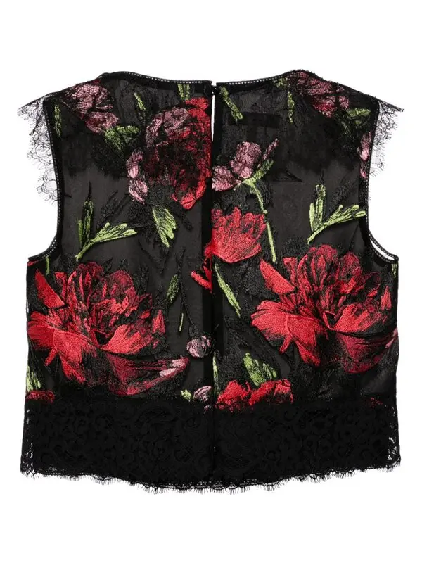 Shiatzy Chen Libre Collection Floral Embroidery Top