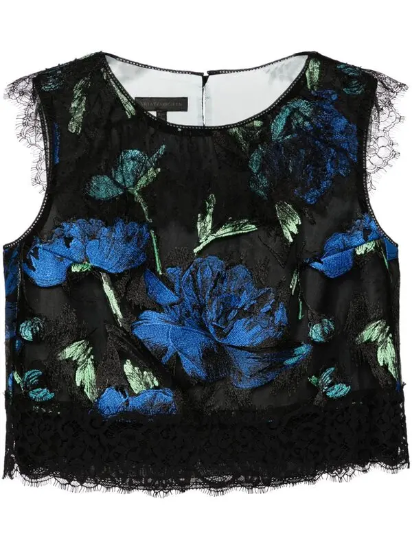 Shiatzy Chen Floral Embroidery Top