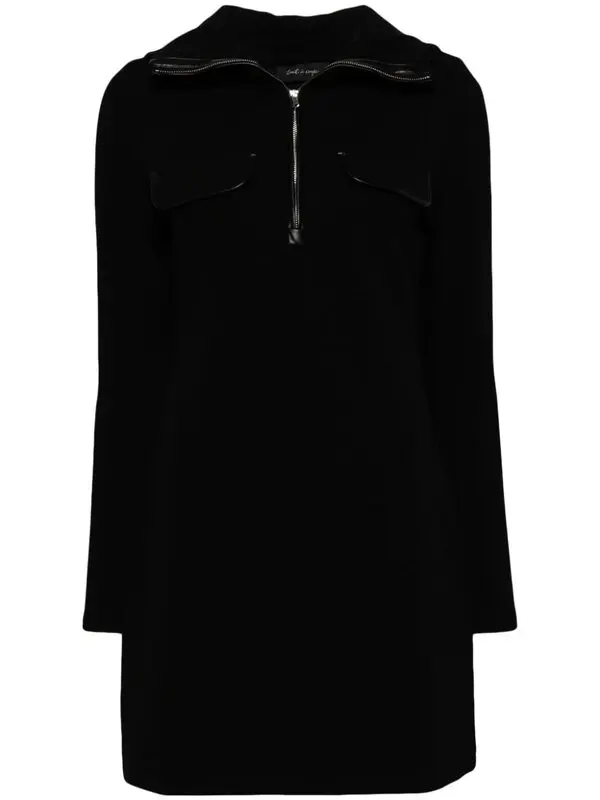 TOUT A COUP Half-zip Mini Dress
