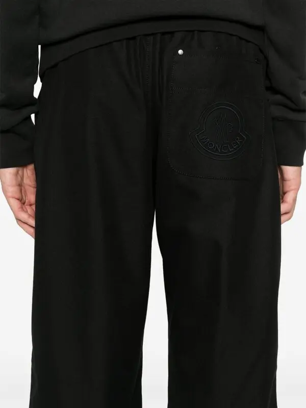 Moncler Embroidered Logo Trousers
