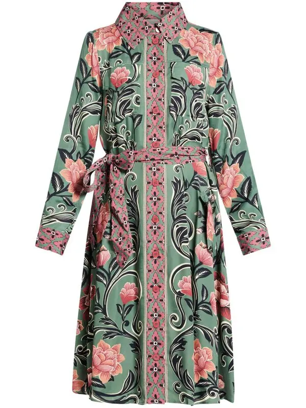 chinese dress ladies Farm Rio Embroidered Tapestry Mini Dress