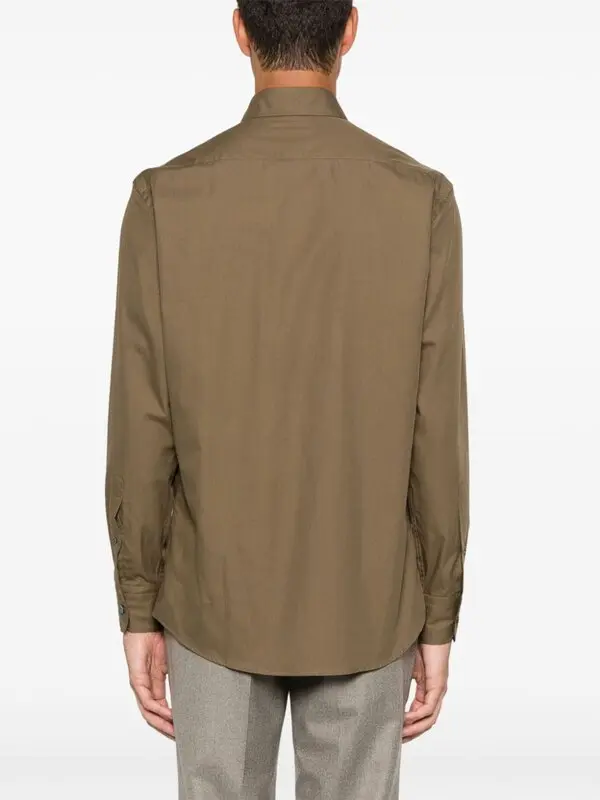 Zegna Cotton Shirt - Brown