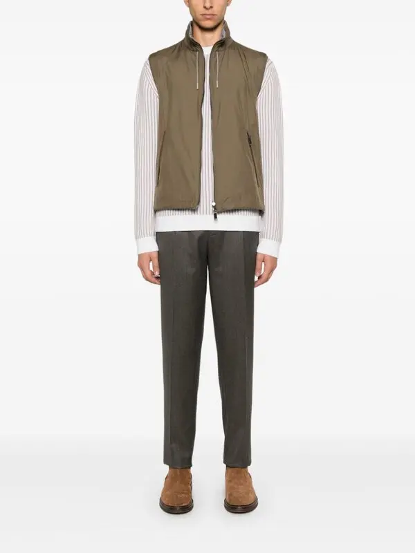 Zegna Reversible Gilet - Green