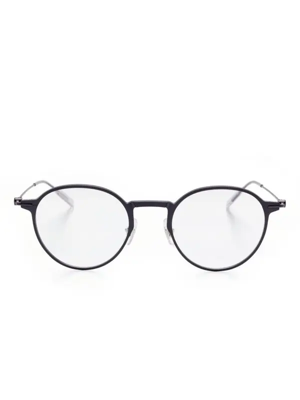 Montblanc Round-frame Glasses - Blue