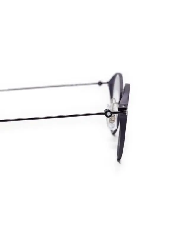 Montblanc Round-frame Glasses - Blue