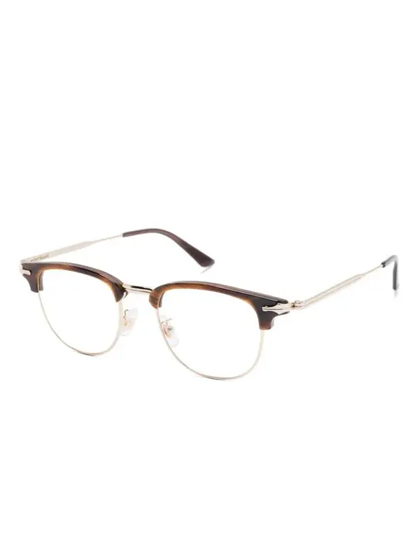 Montblanc Square-frame Glasses - Brown