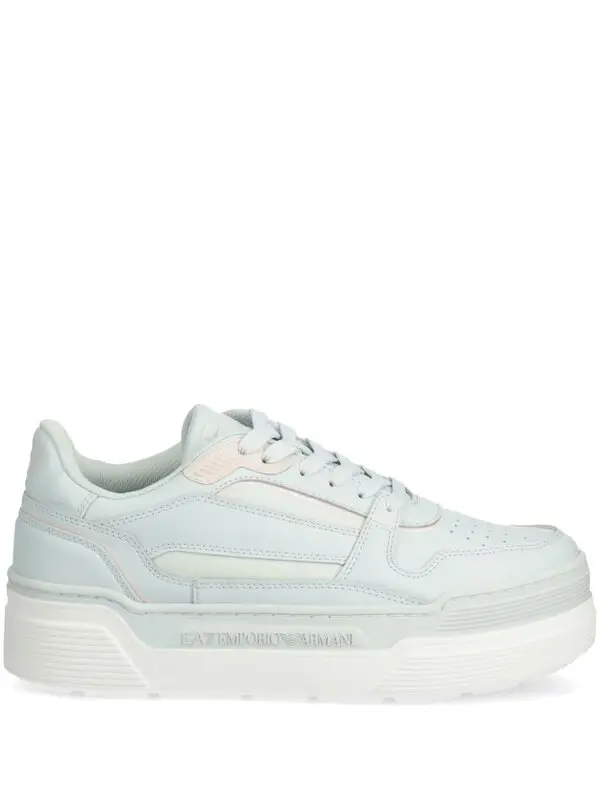 EA7 Panelled Sneakers - Blue