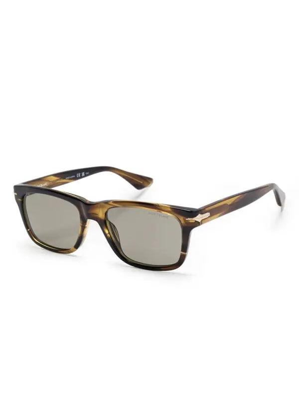 Montblanc Rectangle-frame Sunglasses - Brown