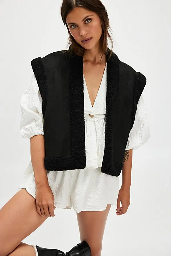 Free People Marianna Vegan Suede Vest