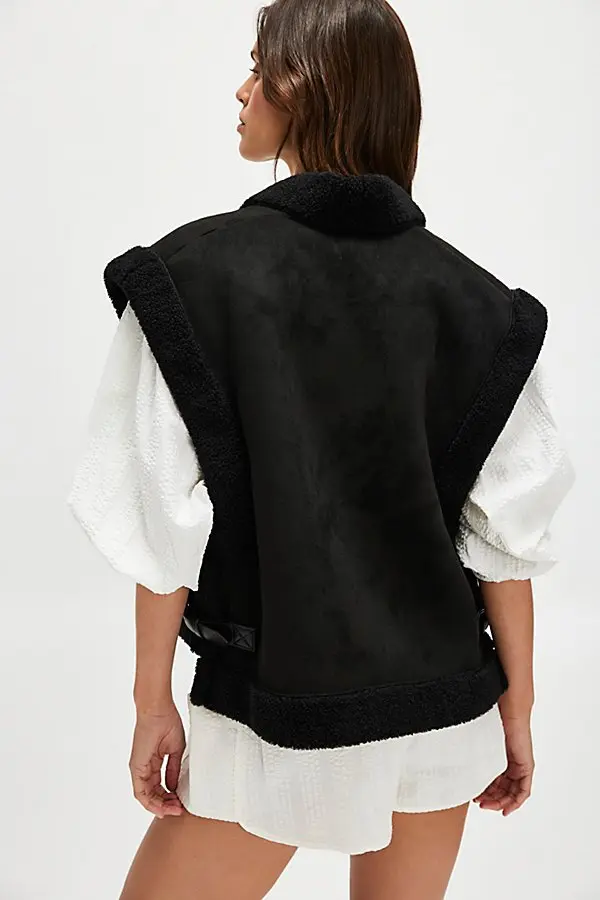 Free People Marianna Vegan Suede Vest