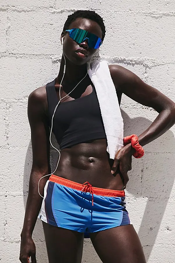 Free People Mini Marathon Colorblock Run Shorts
