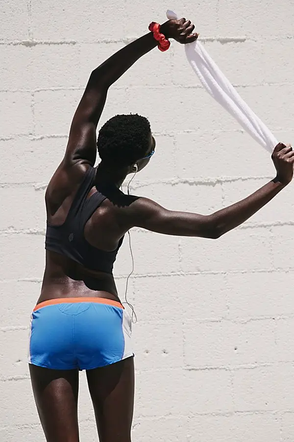 Free People Mini Marathon Colorblock Run Shorts