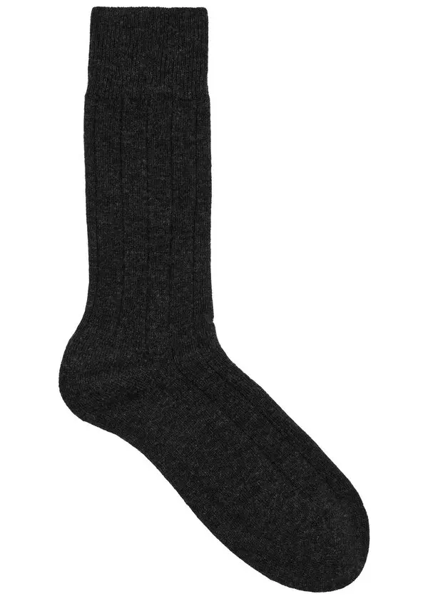Falke Lhasa Ribbed Socks - Black