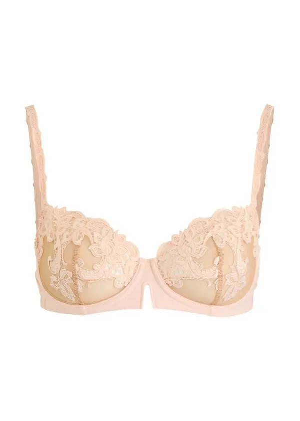 Simone Perele Saga Guipure Lace Underwired Bra - Light Pink
