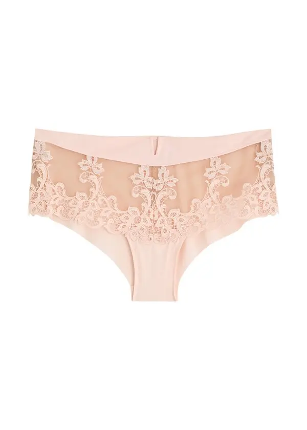 Simone Perele Saga Guipure Lace Briefs - Light Pink