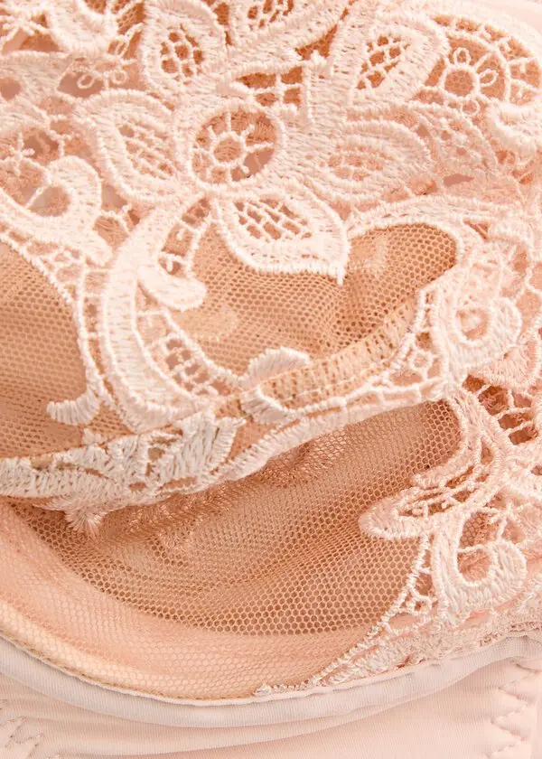 Simone Perele Saga Guipure-lace Underwired Bra - Light Pink